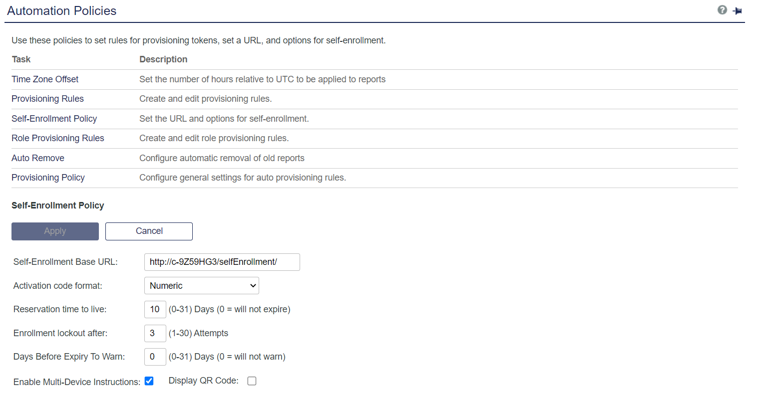 Configure for MobilePASS and MobilePASS+ Enrollment