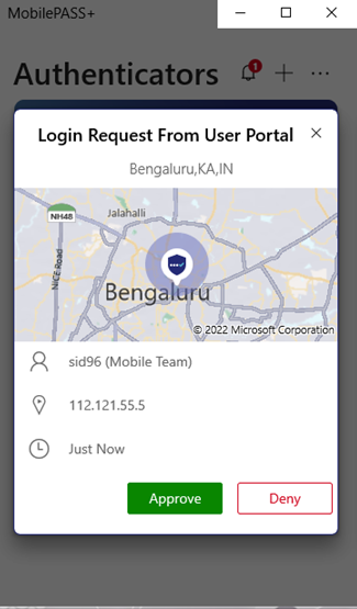 SafeNet MobilePASS+ for Windows
