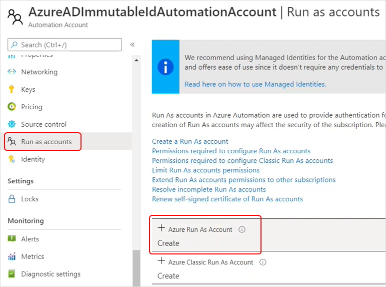Add immutable ID to users in Azure AD
